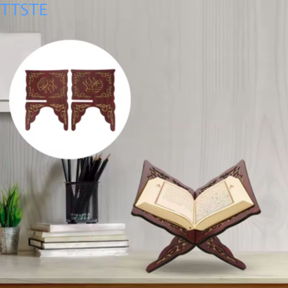 TTSTE Prayer Book Holder, Wooden DIY Quran Folding Stand, Practical ...