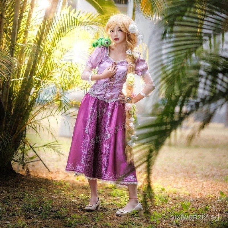 Tangled cos Rapunzel Princess Costume cosplay Costume Halloween ...