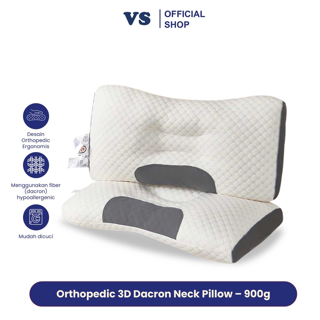 BeB Orthopedic 3D Dacron Neck Pillow 900g | Shopee Singapore