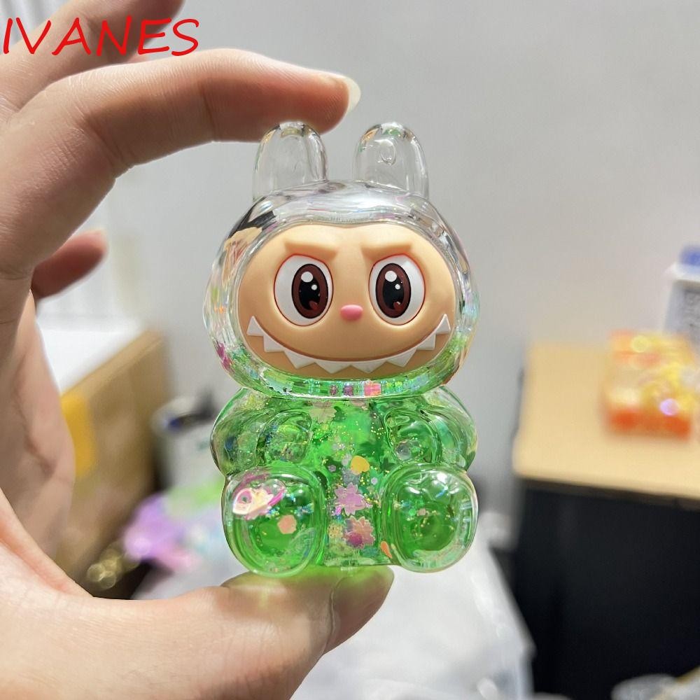 IVANES Candy Color Labubu Dolls, Luminous Night Glow Cartoon Acrylic ...