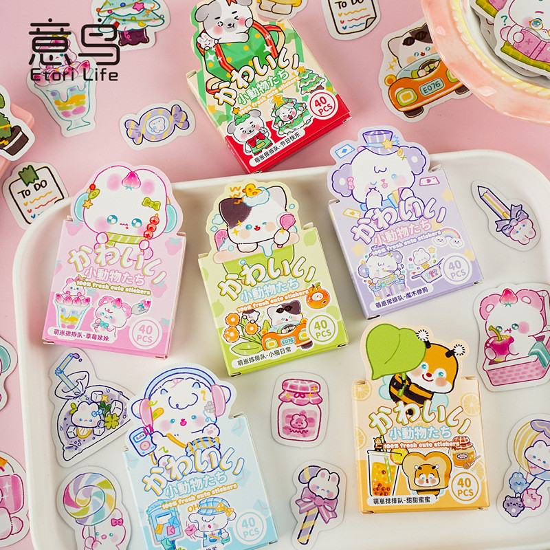 45pcs/box 【dog topic】Journal Scrapbooking Stickers, Fancy Design ...