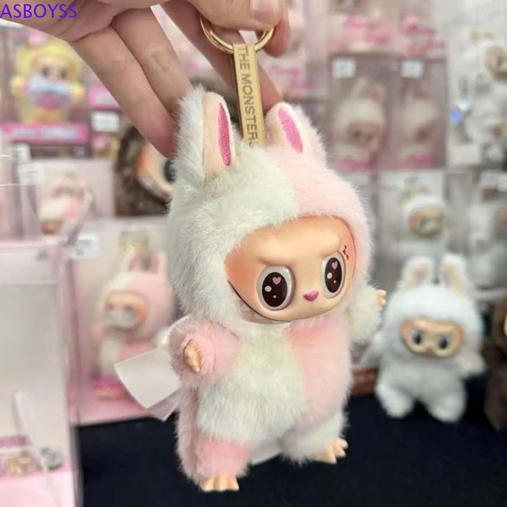 ASBOYSS Pink Labubu Doll Figurine, Cartoon Pop Mart Collectible Model ...