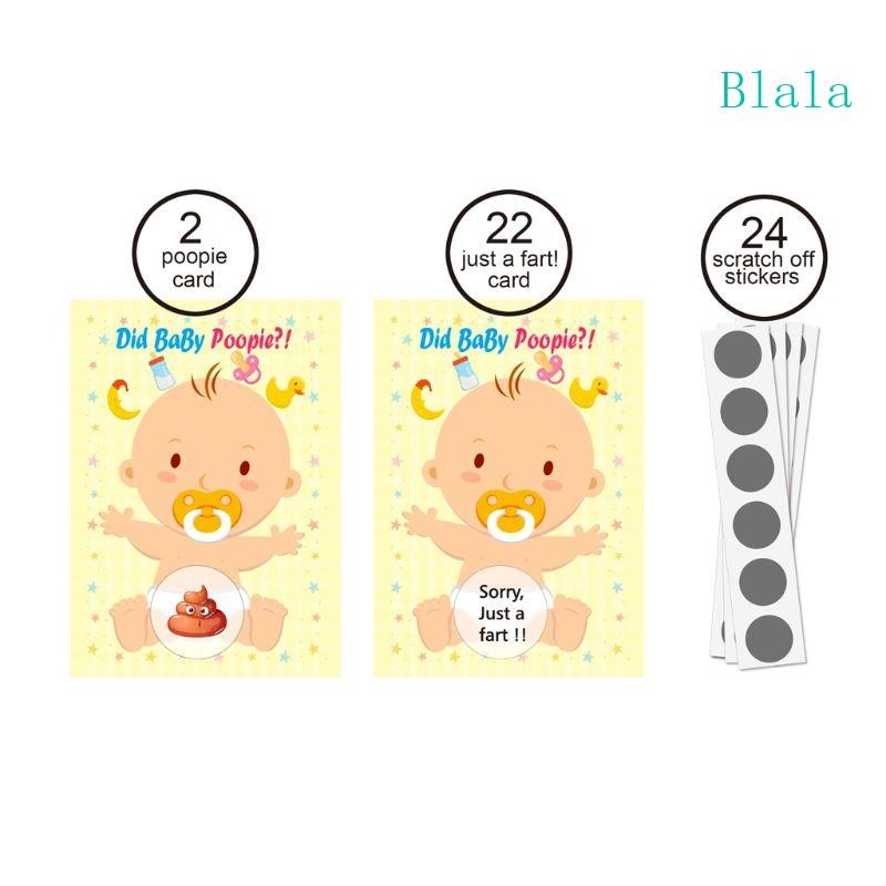 Blala Party Guessing Games 24 Cards Poopie Fart Scratch Activity for ...