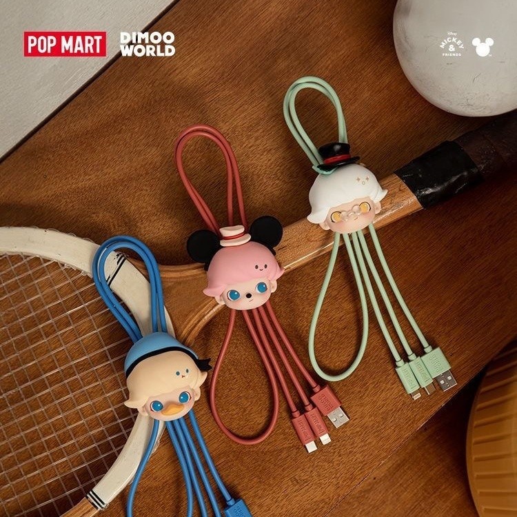 [100% Popmart Genuine] DIMOO WORLD Disney Series 2 in 1 Data Cable ...