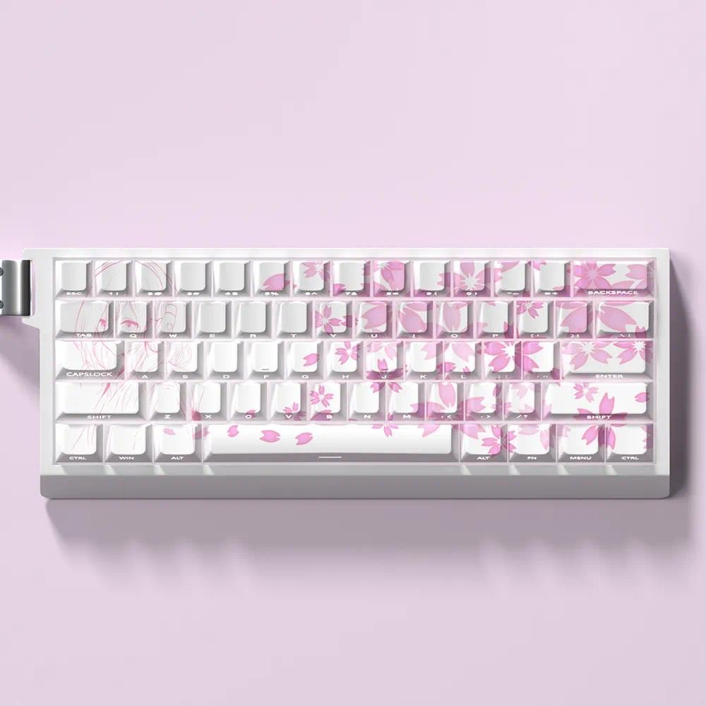 Nakano Miku Keycap Cherry Profile PBT Letter Side-engraved Light ...