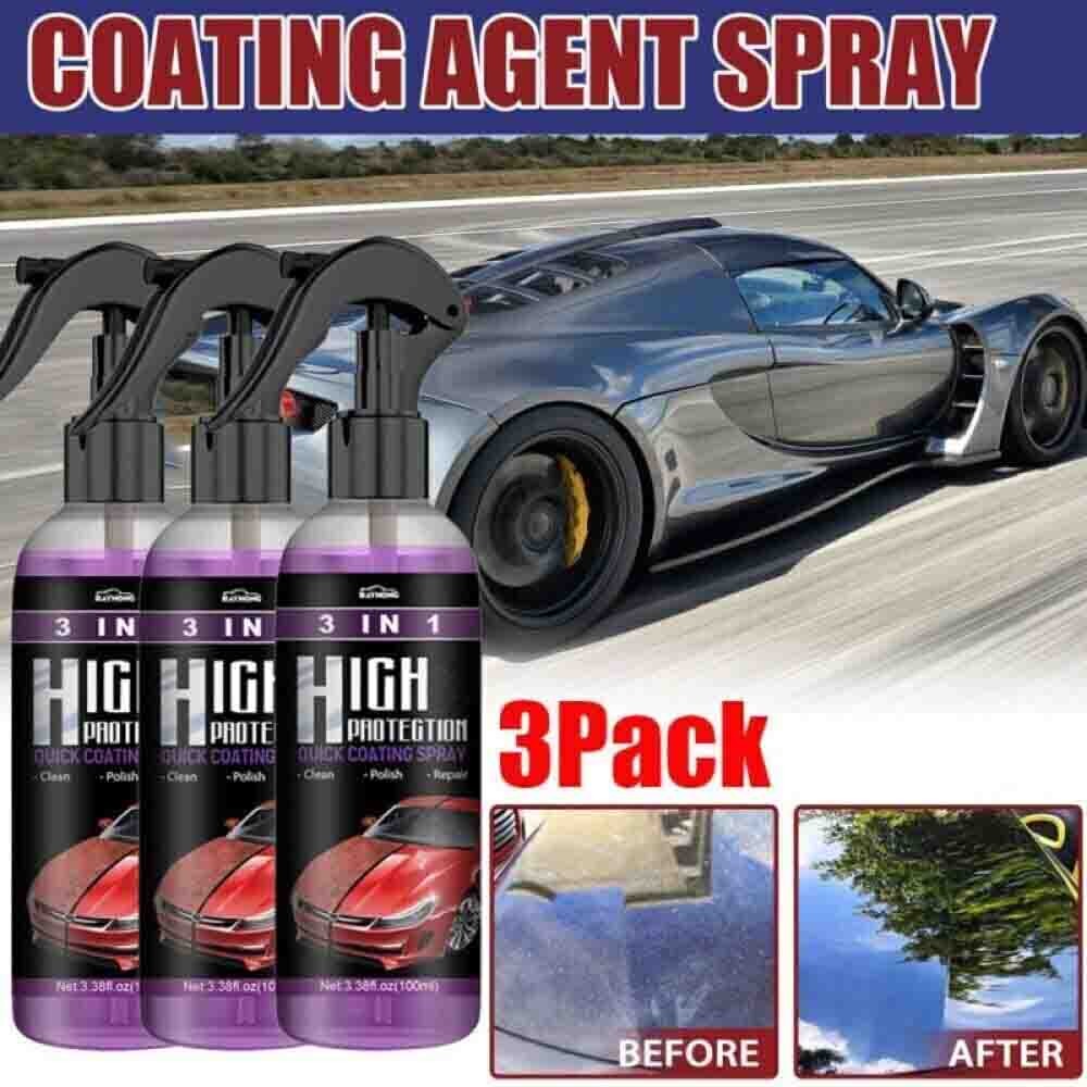 1Set 100ml 3 In 1 Car Ceramic Coating Spray Auto Nano Ceramic Coating ...