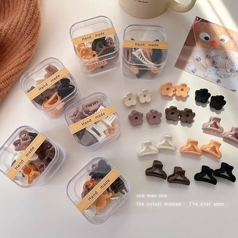 Ten Pieces Set Random Color Grab Clip Mini High Ponytail Hair Grab Side ...