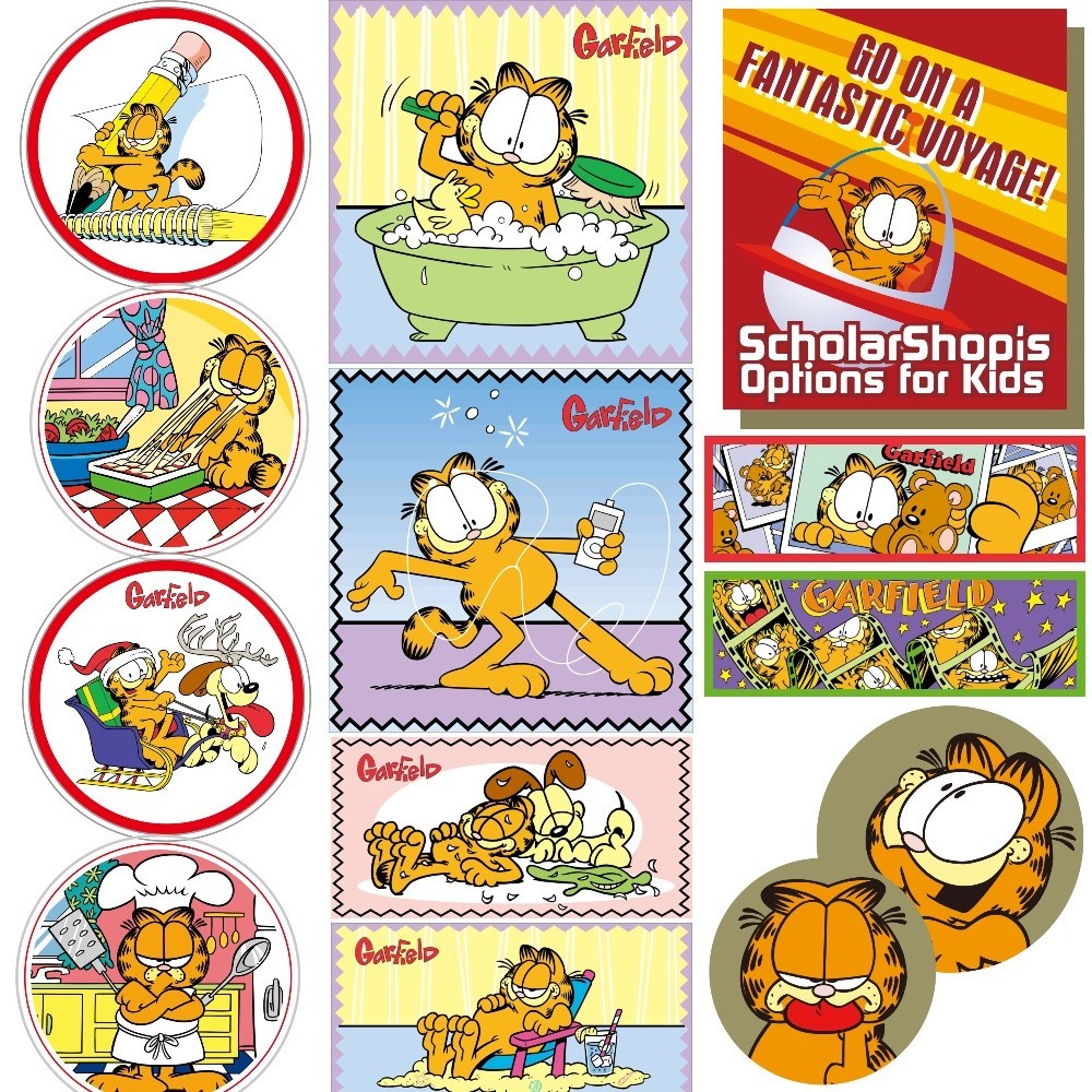 Garfield cat hot stamping stamps, cartoon style conductive heat ...