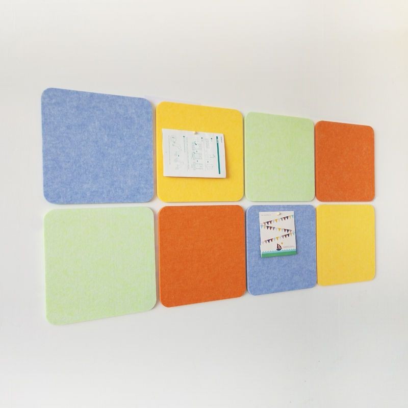 Nordic Small Plaid Felt Message Board Photo Background Wall Stickers ...