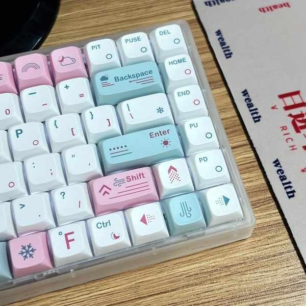 Weather Mechanical Keyboard 108 Keycaps XDA Five Sides Sublimation ...