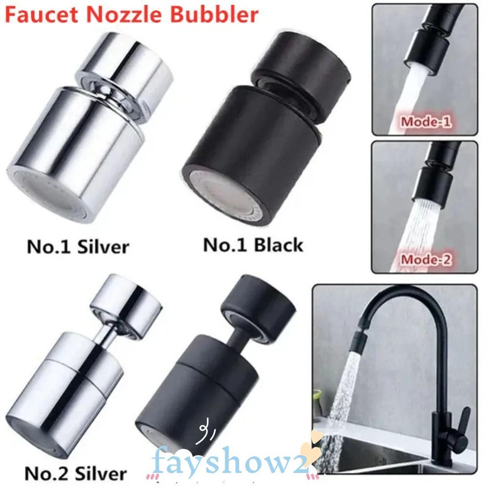 FAYSHOW2 Faucet Spray Head Filter, 2 Mode 360° Rotary Water Faucet ...