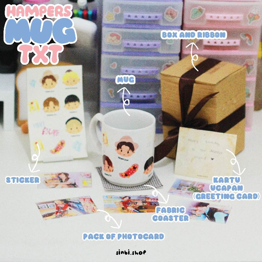 Hampers Mug Txt | Kpop Gift Box | Kpopers Hampers | Gift Souvenir ...
