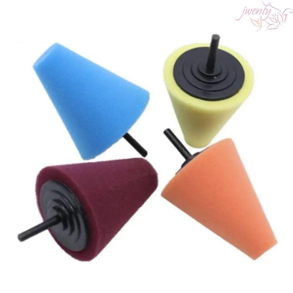 JWENTY 4 PCS Polishing Kit, Grinding Head Car Tires Polishing Sponge ...
