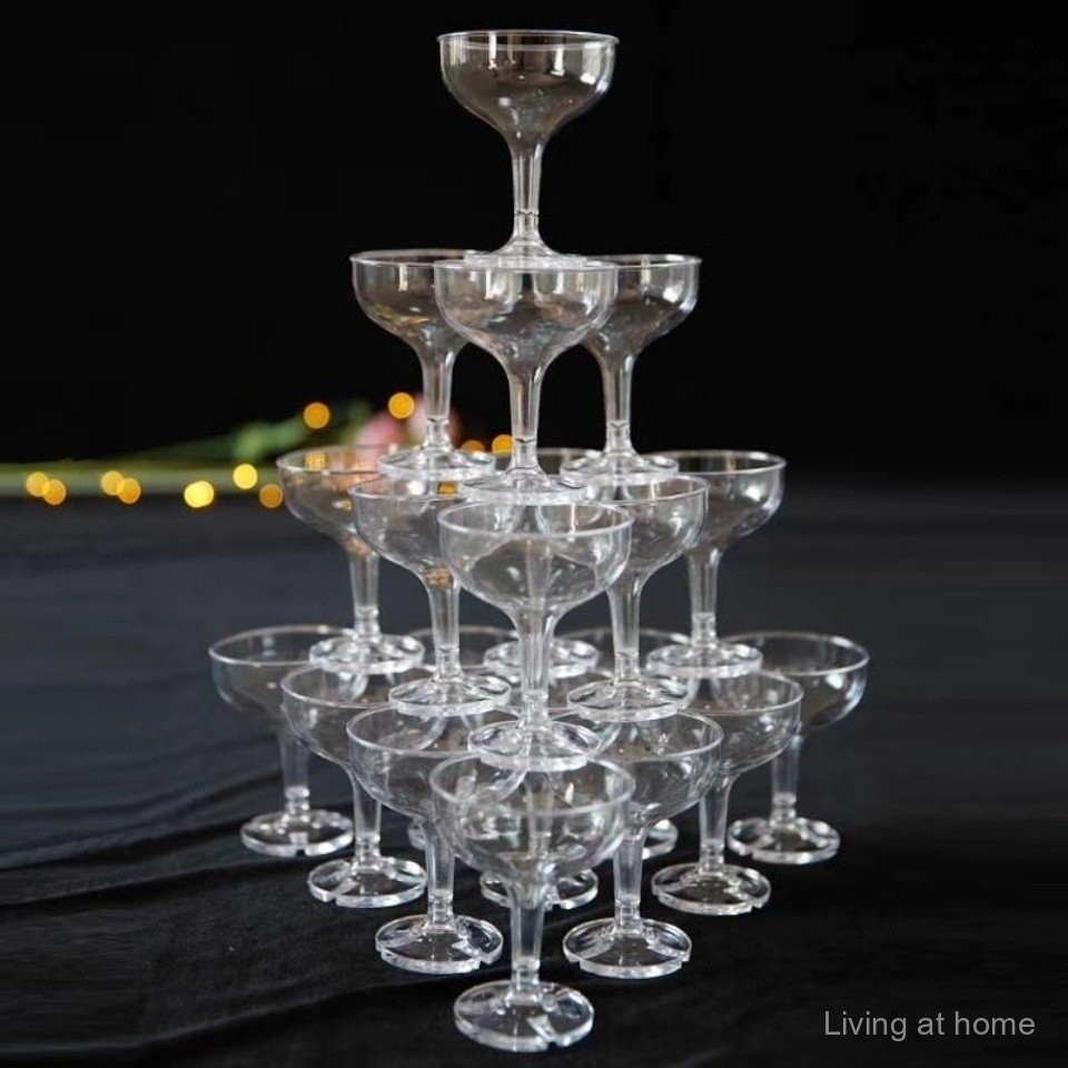 [2209People Collection]Thickened Acrylic Champagne Glass Wedding Props ...