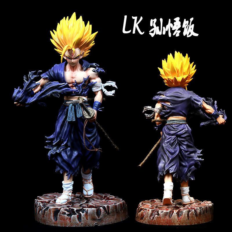 Lk Japanese Style Samurai Dragon Ball Son Gohan Figure Super Saiyan ...