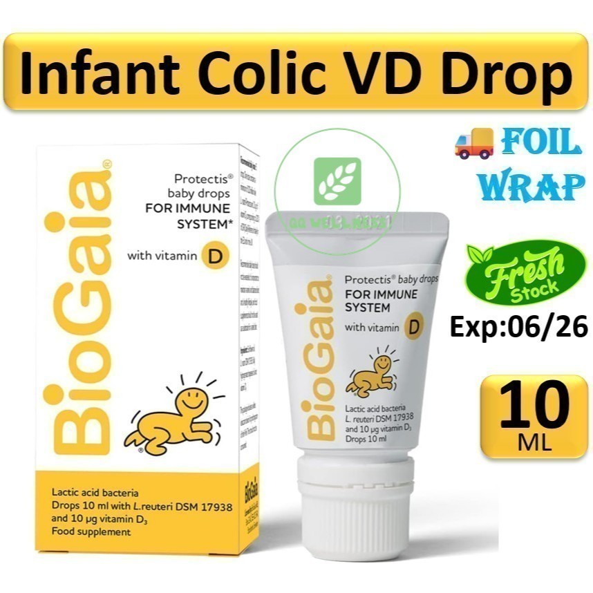 👍Biogaia Protectis Baby Probiotic Drops with Vitamin D 10ml Infant ...