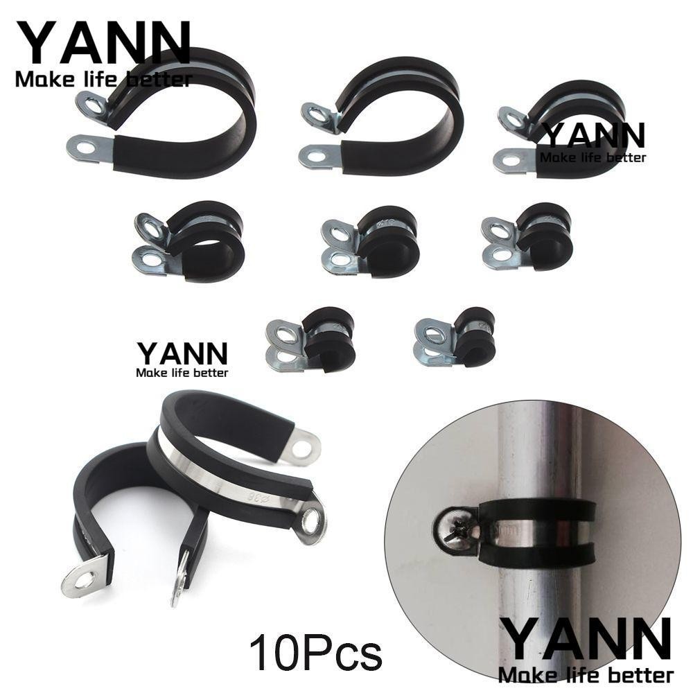YANN 10-Piece High Quality Durable Wire Hose Clamps, Pipe Mounting ...