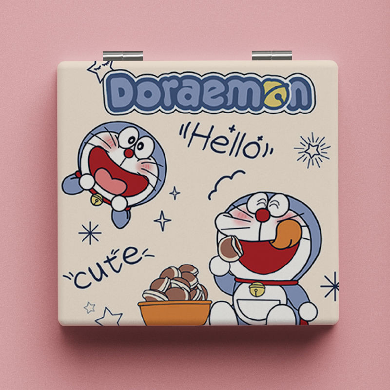 [Special Offer] Doraemon Portable Mirror Cute Small Mirror Student ...