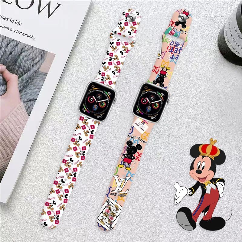 Cartoon Mickey Watch Strap Silicone Strap For Apple Watch Band 4567Gen ...