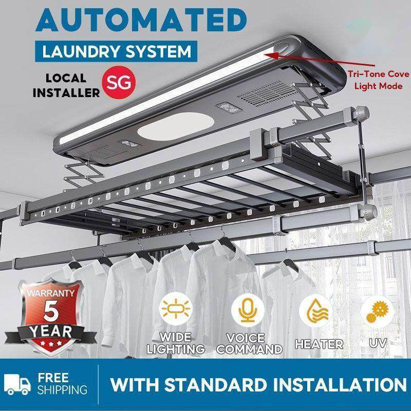 Automatic Laundry Rack Smart Laundry System + Standard Installation ...