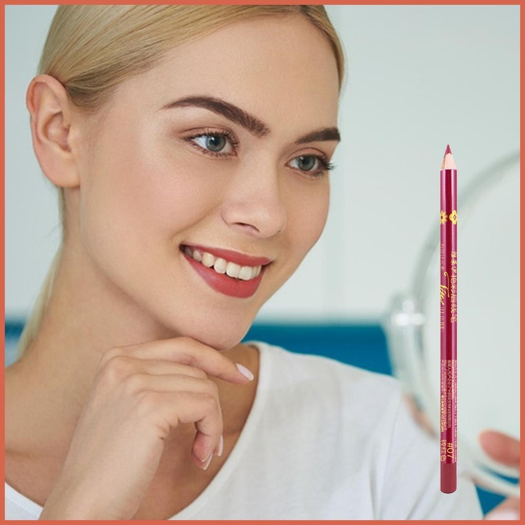 Lip Liner Slim Lipstick Pencil Matte Lip Filler Liner Lip Liner Pencil ...