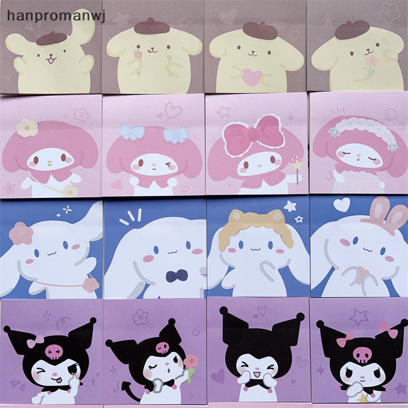 hanpromanwj 80Pcs/Bag Cute Sanrio Post-it Note Hello Kitty Sticky Notes ...