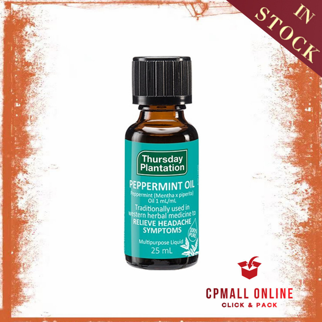 [Expiry Date: 09/2028] Thursday Plantation Peppermint Oil 薄荷精油 ( 25 ML ...