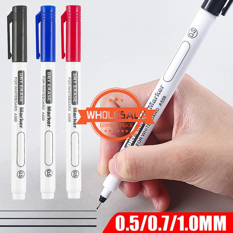 [Wholesale Price] 0.5mm Erasable Whiteboard Pen / Black Red Blue Dry ...