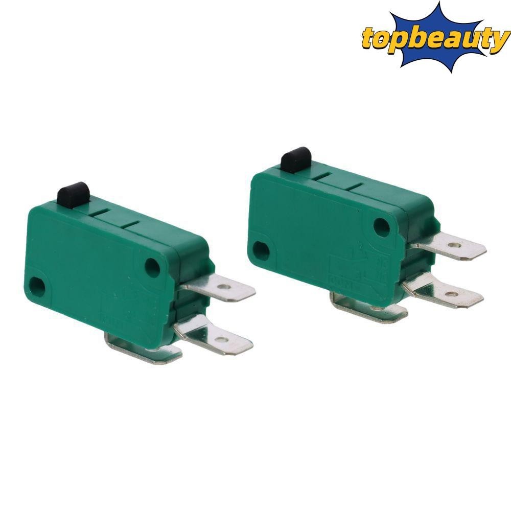 TOPBEAUTY 2pcs Micro Switch, KW3-OZ 16A 125/250VAC Micro Limit Switches, Push Button Action SPDT ...