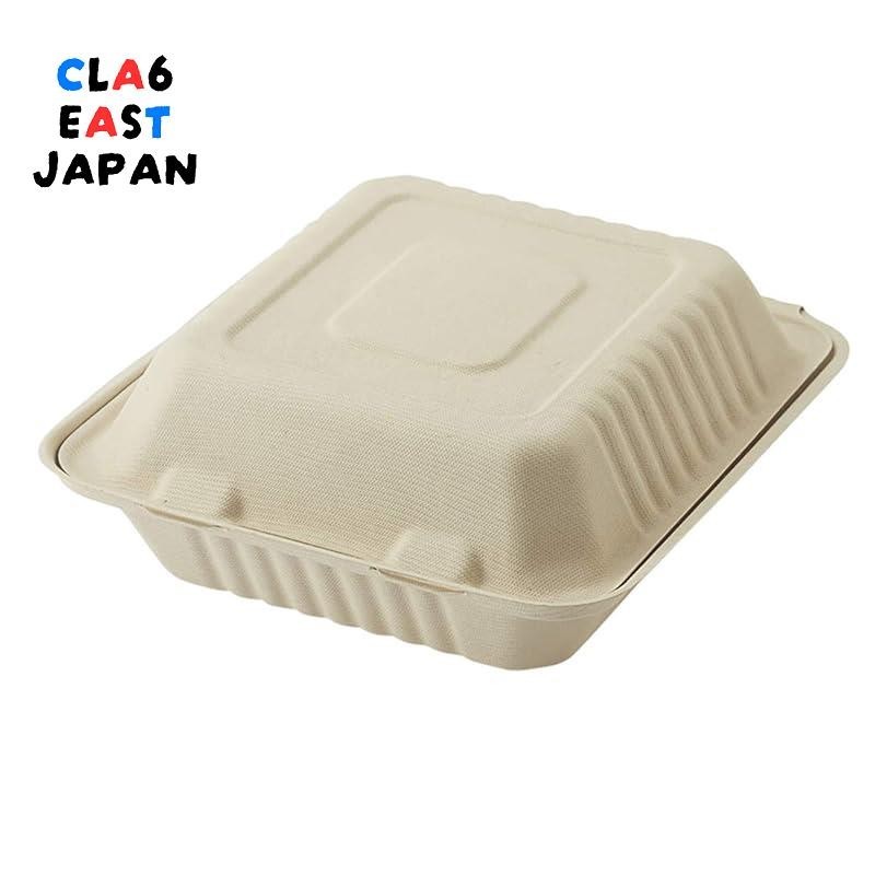 Japanese paper plates Eco bamboo food pack with partitions BFD3-20 20 ...