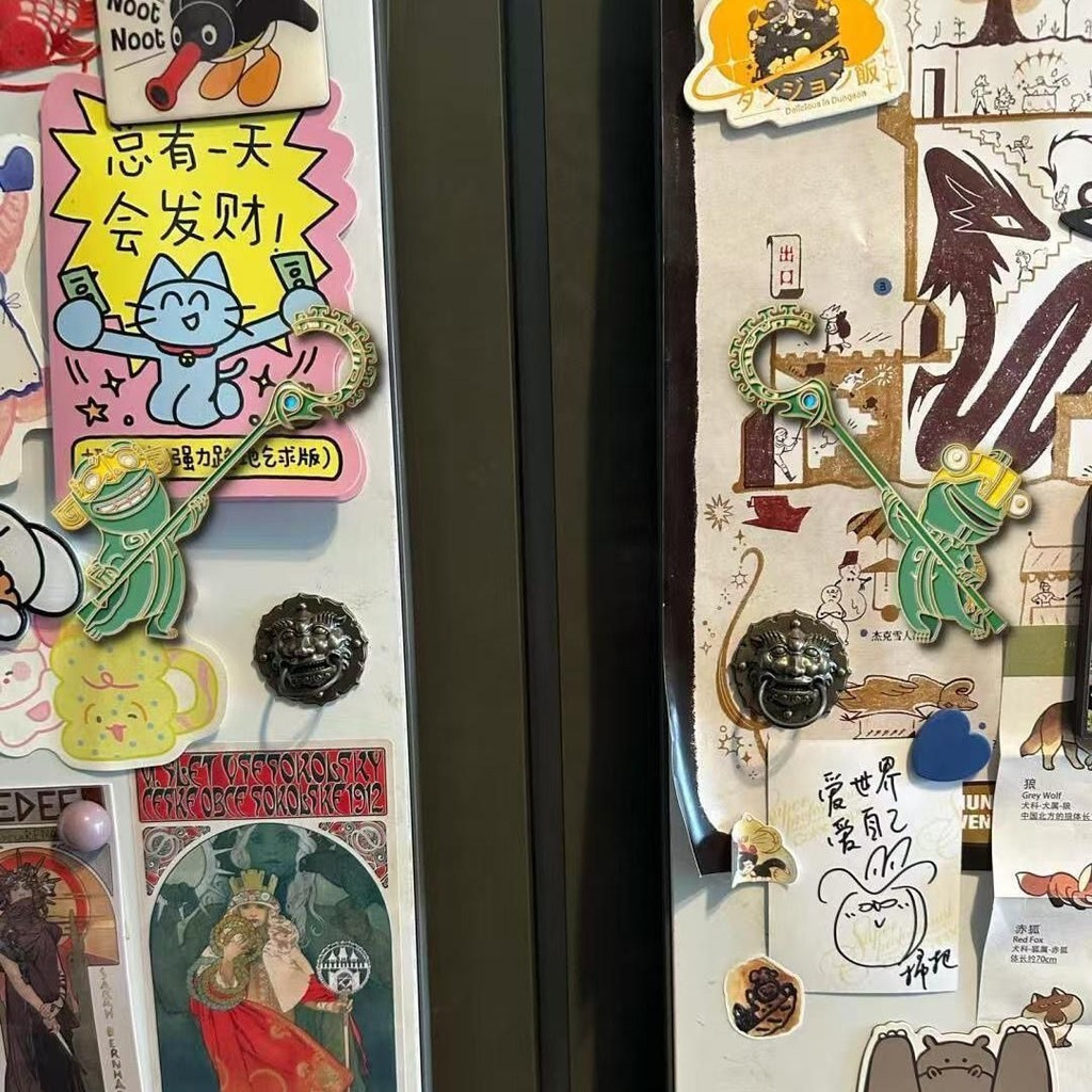 Nezha Metal Magnetic Refrigerator Stickers High Animation Movie ...