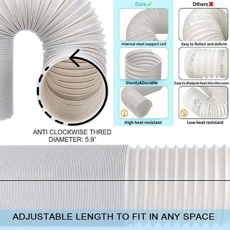 [READY STOCK]Flexible Air Conditioner Exhaust Pipe Ventilation Duct ...