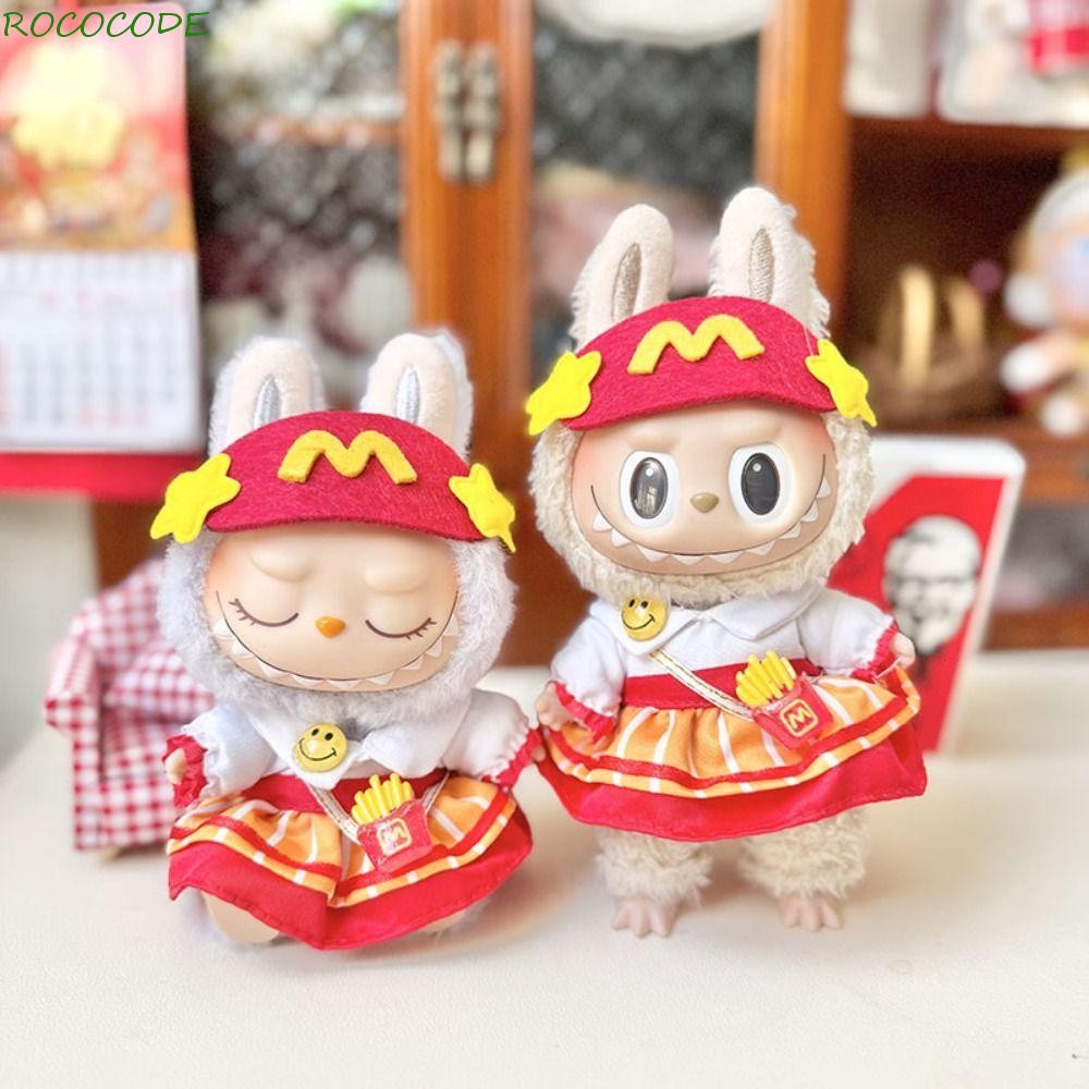 ROCOCODE Sitting Labubu Cloth, Milkshake Handmade Labubu Time Doll's ...