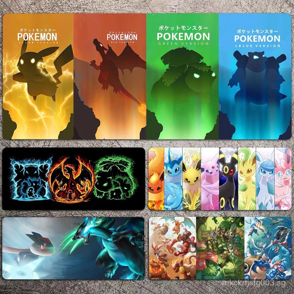 [98%Positive Rate]Logo Pad Pokémon Oversized Pokemon Study Table Mat ...