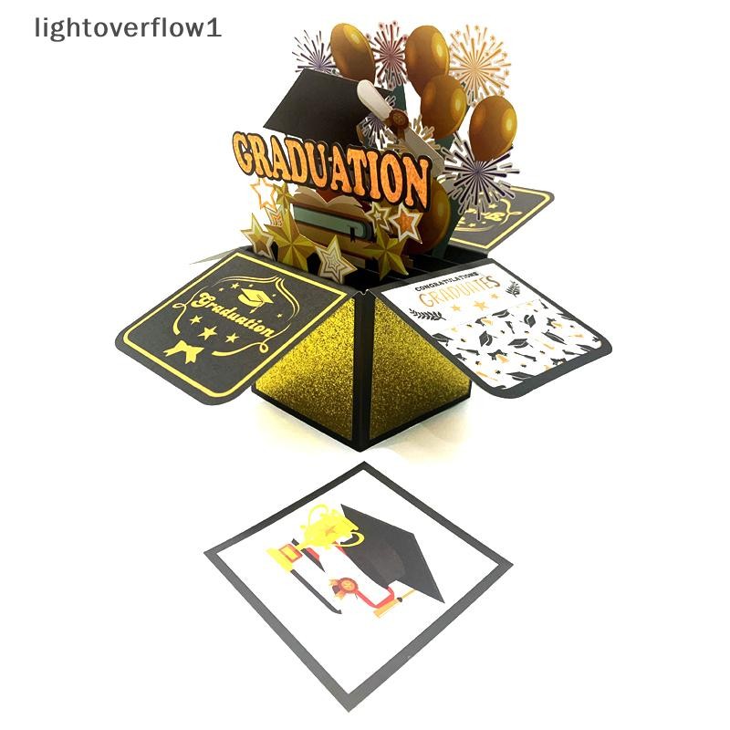 [Lightoverflow] Graduation Pop Up Card Envelope Congrats Grad Card 3D ...