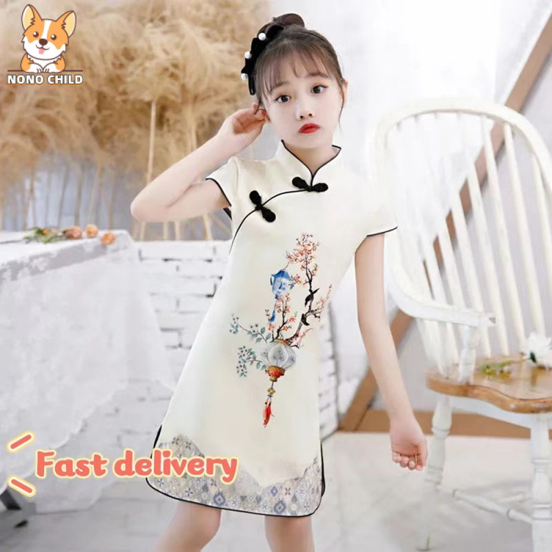 NONO Cheongsam for Kids Girls Dress Chinese New Year Teenage qipao ...