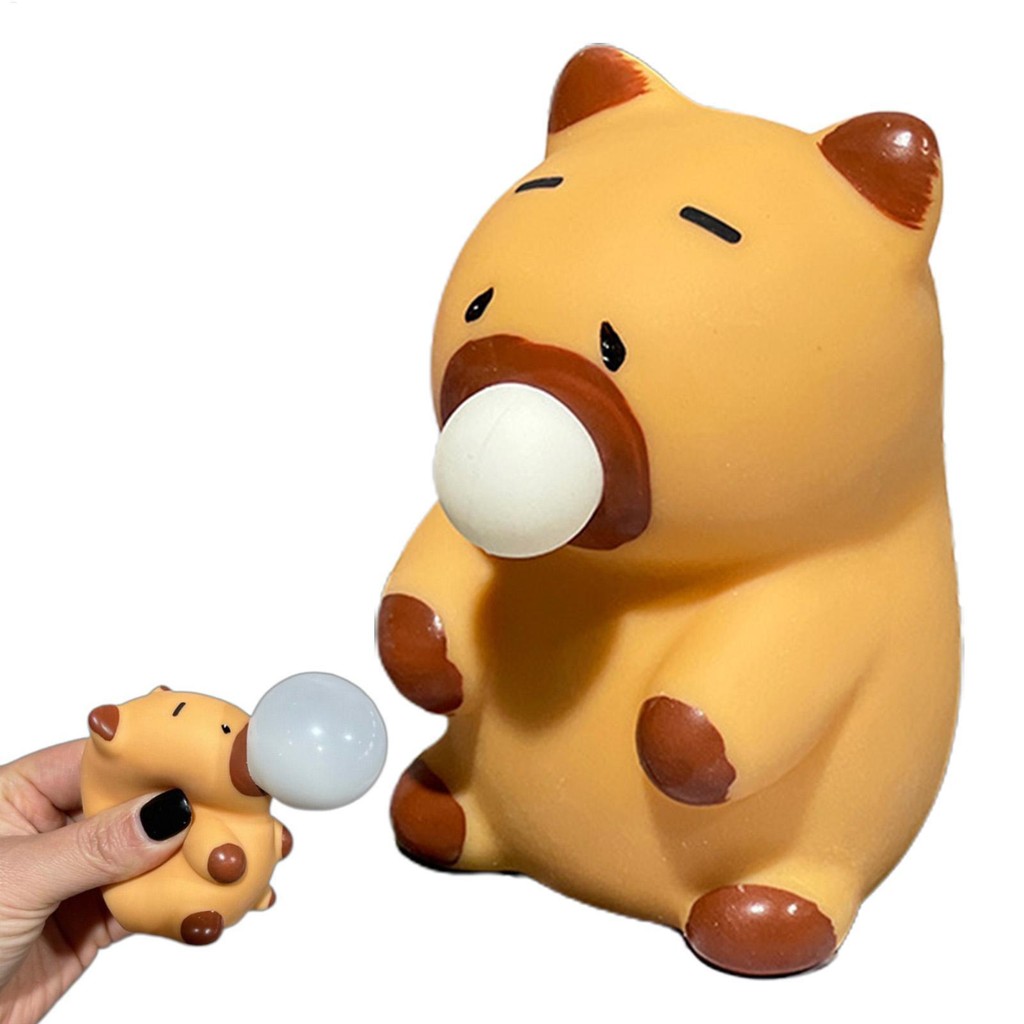 Fidget Squeeze Toy Portable Capybara Fidgets Bubble Blowing Toy ...