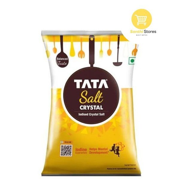 Tata Salt Iodised Crystal Salt 1kg | Shopee Singapore