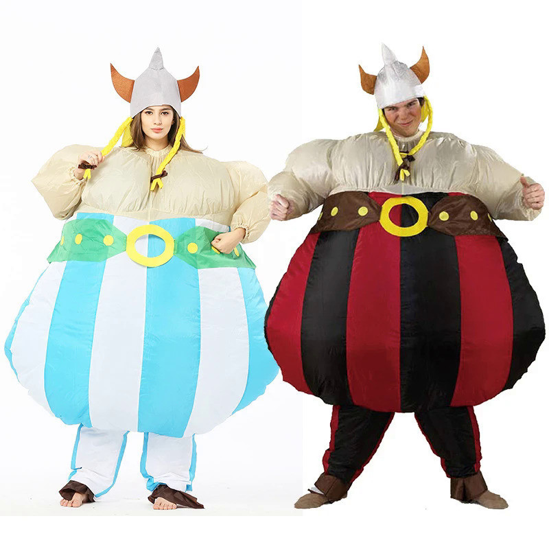 Blow Up Inflatable Costume Adult’s Viking Pirate Dress Up Suit Stage ...
