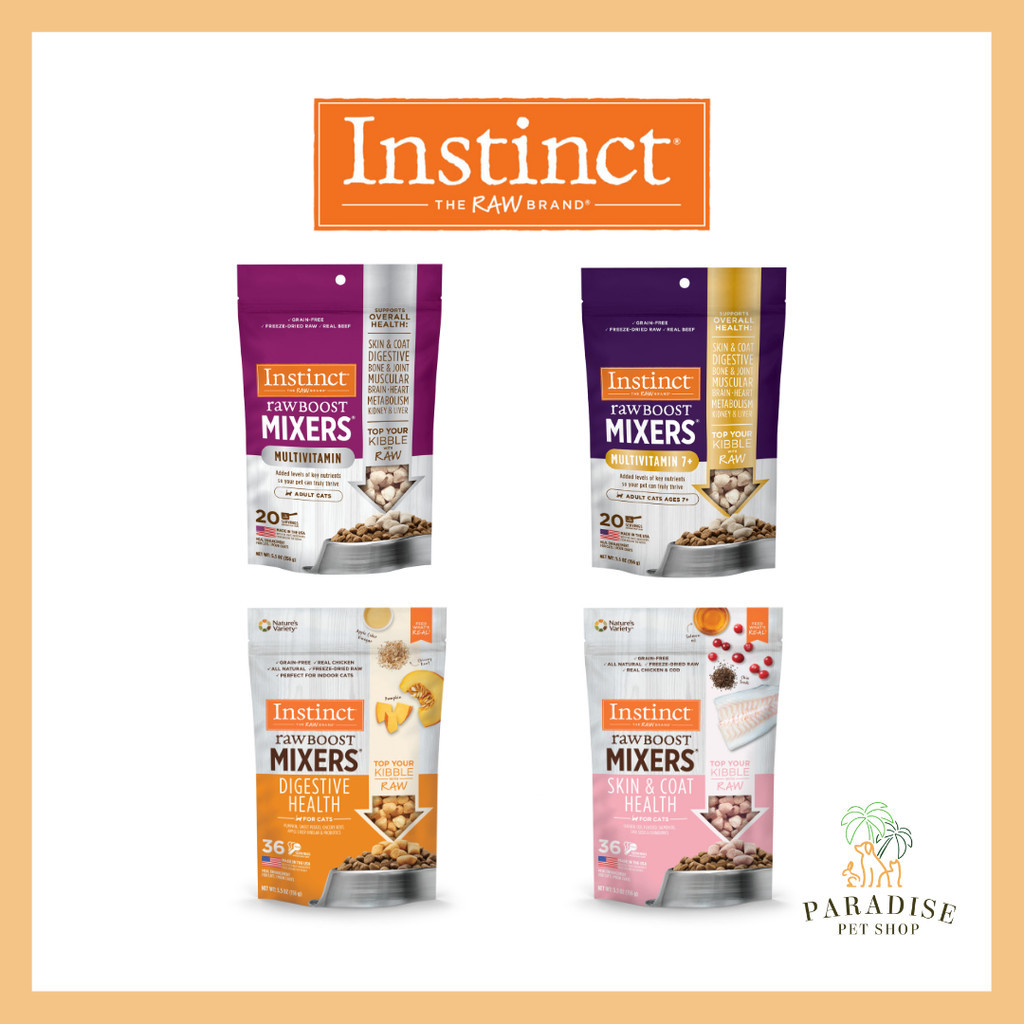 Instinct Raw Boost Mixers Grain-Free Freeze Dried Cat Food Topper (5 ...