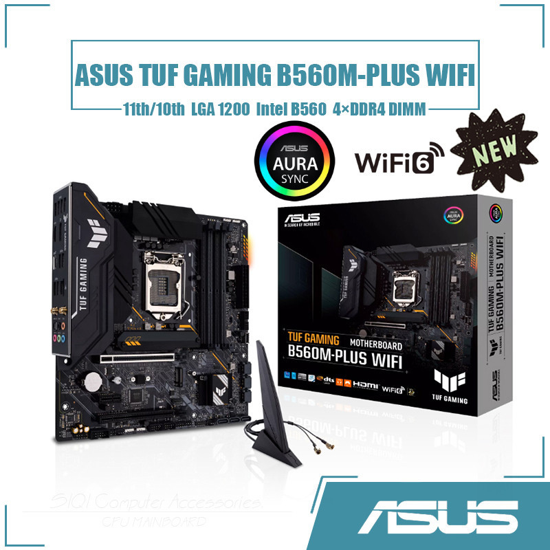 ASUS TUF GAMING B560M-PLUS WIFI Motherboard LGA 1200 4xDDR4 DIMM Using ...