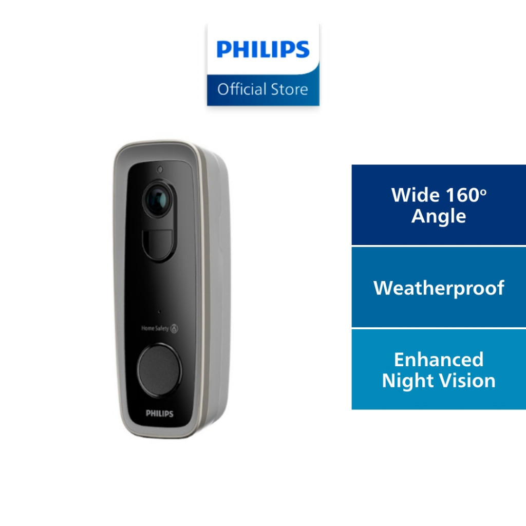 PHILIPS Home Safety Wireless Video Doorbell 5000 Series - HSP5300/01 ...