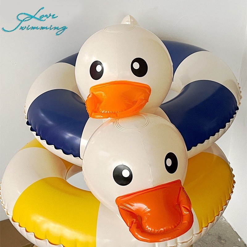 Cute Duck Swimming Ring for Children Kids Inflatable Baby Bath Swim ...