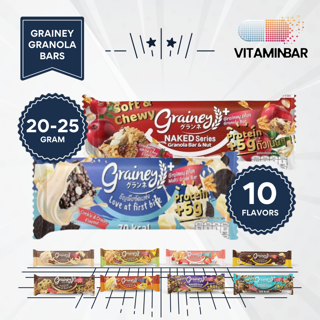 Grainey Granola Bars Plus Mini Multigrain Bar 20g-25g Cereal Bars ...