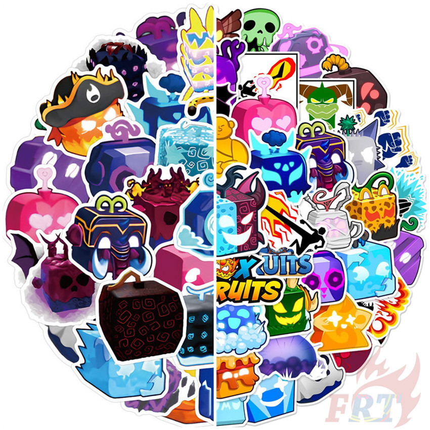 100Pcs/Set Blox Fruits Series A Stickers DIY Fashion Waterproof Doodle ...