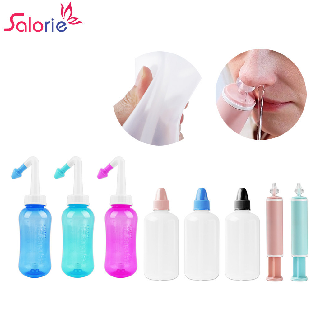 Salorie Nose Wash Bottle Nasal Washing Nose Cleaning Tool 60/250/300 ...