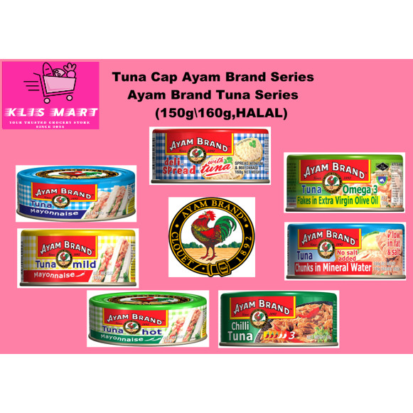 Tuna Cap Ayam Brand\ Ayam Brand Tuna (150g\160g | HALAL) | Shopee Singapore