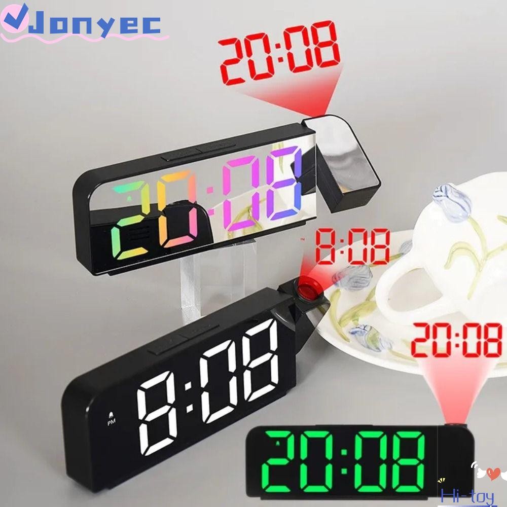 JONY1EC Led Digital Clock, Date Time Temperature Luminous Digital ...