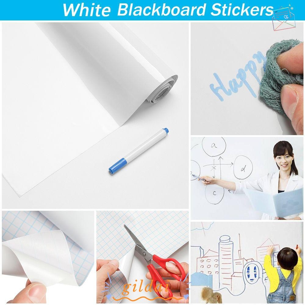 GILDAI Whiteboard Sticker Erasable Wallpaper Presentation Boards Wall ...