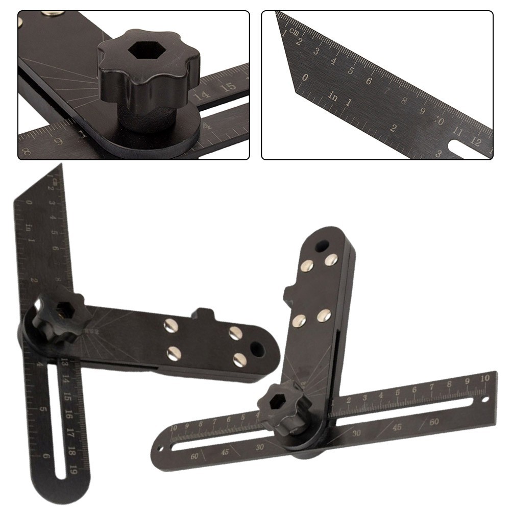 Multi-function Angle Ruler Line Marking Drawing Tool Movable Scribe ...